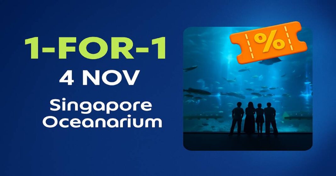 Klook 11.11 Sale: 1-for-1 Singapore Oceanarium Tickets