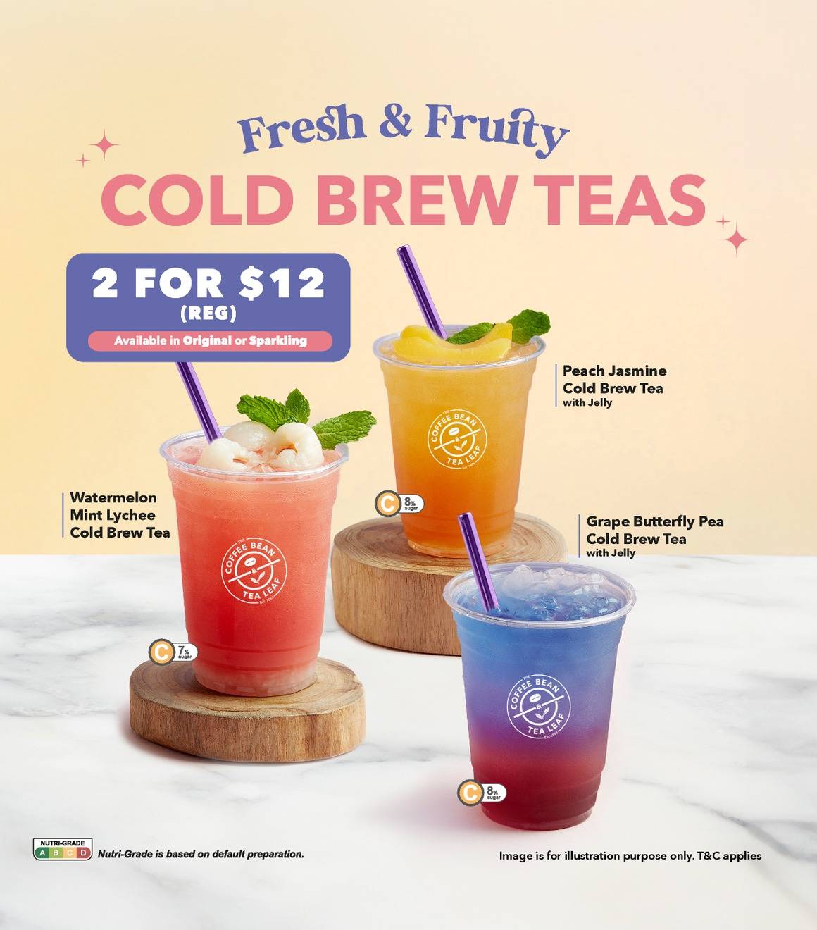 Coffee Bean & Tea Leaf: 2 Cold Brew Teas for Just S$12!