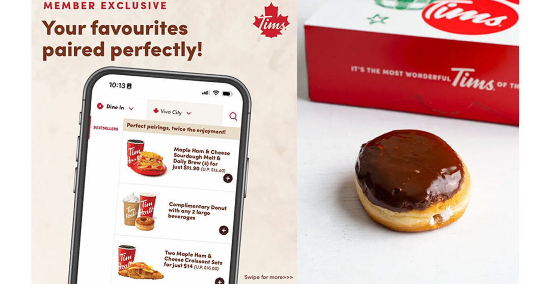Tim Hortons Singapore: S$3.50 Boston Creams & More Deals